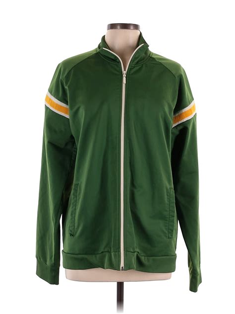 Gap 100 Polyester Green Track Jacket Size L 64 Off Thredup