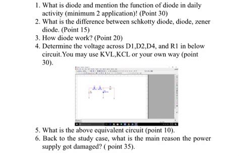 What Is Diode And Mention The Function Of Diode In Chegg