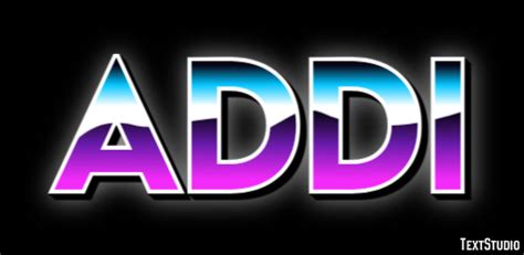 Addi Text Effect And Logo Design Name