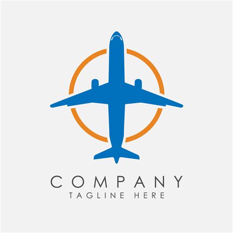 Airplane Aviation Vector Logo Design Concept Airline Logo Plane Travel
