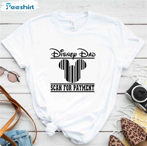 Disney Dad Scan For Payment Mickey Shirt