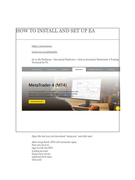how to install and set up ea on mt4 pdf download computer file