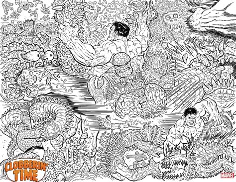 Hulk Vs Abomination Coloring Pages