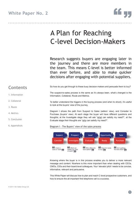 infographic how to reach c level decision makers pdf