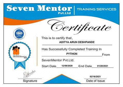 Aditya Deshpande On Linkedin Excited To Have Earned The Python