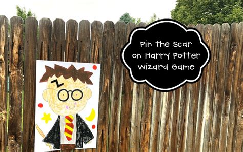 Pin The Scar On Harry Potter Poster Party Game