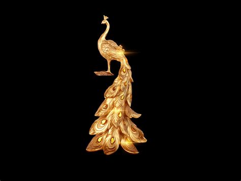 Golden Decorative Peacock Element Png Images Png Free Download Pikbest