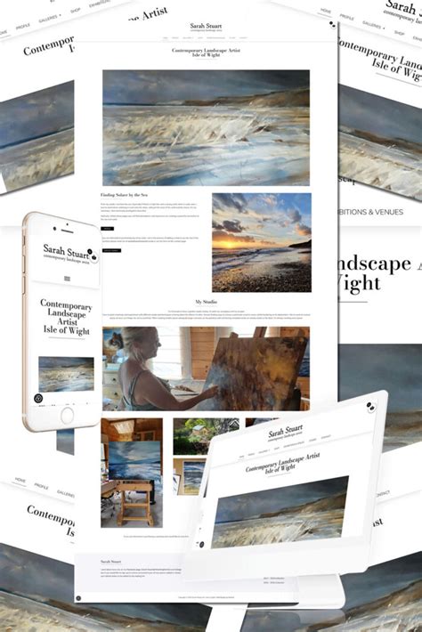 Sarah Stuart Artist Bournemouth • Hostcat Web Design Agency