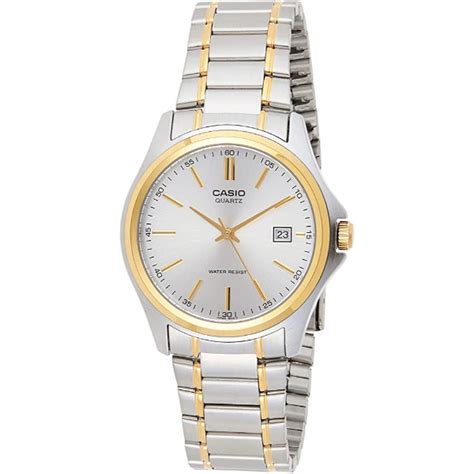 Casio Two Tone Stainless Steel Silver Dial Quartz Watch For Gents Mt Dreams Pakistan