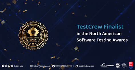 Testcrew Finalist In The North American Software Testing Awards Issuewire