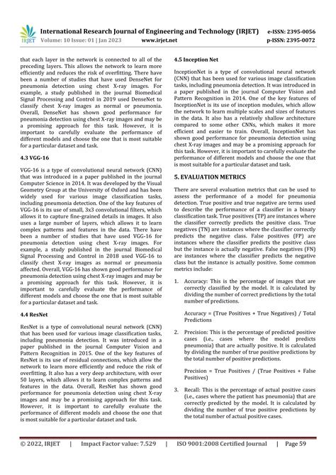 Pneumonia Detection Using Deep Learning And Transfer Learning Pdf