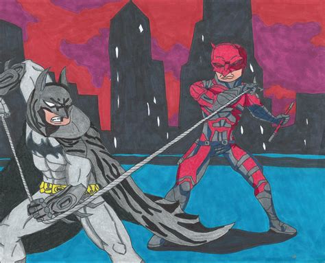 Batman Vs Daredevil By Bluexorcist93 On Deviantart