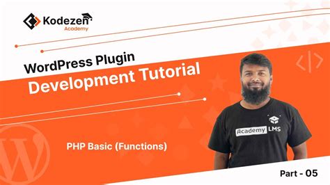 Wordpress Plugin Development Tutorial Php Basic Functions Part