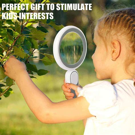 Large Handheld Magnifying Glass With Light