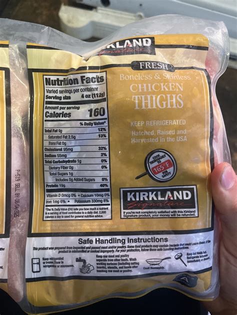 Boneless And Skinless Chicken Thighs Kirkland Signature