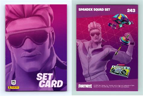 Spandex Squad Set 243 Fortnite Reloaded 2020 Panini Trading Card