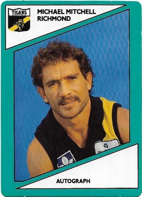 1988 Scanlens 139 Michael Mitchell Richmond Apt Collectables