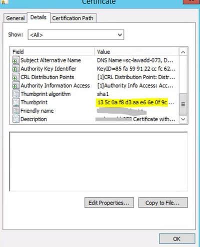 Update AD FS Certificate