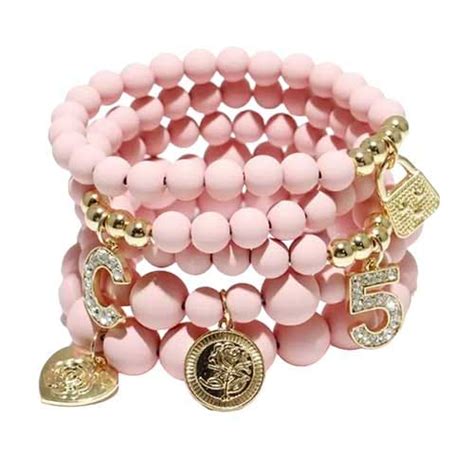 Stack Bracelet Pink Sieraden An