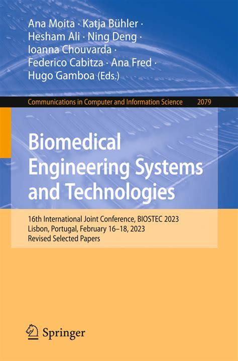 Pdf Biomedical Engineering Systems And Technologies
