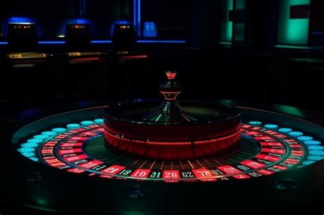 Premium Ai Image A Close Up Of A Roulet Wheel With A Lot Of Lights On It Generative Ai