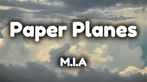 Mia Paper Planes Lyrics Youtube