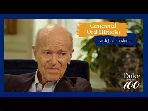 Free Video Joel Fleishmans Reflections On 53 Years At Duke University