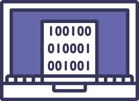 Binary Processed Mobile Analysis Icon On White Vector Image