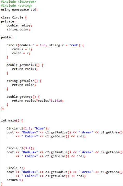 Solved Include Include Using Namespace Std Class Circle