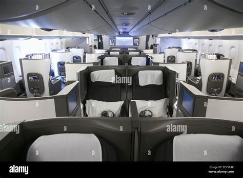 The Club World Business Class Cabin Of A British Airways Airbus A380