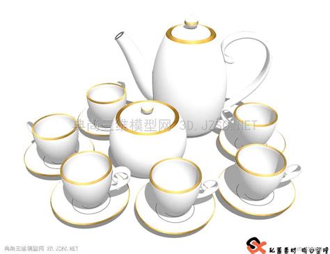 Su茶具 厨房素材 10su模型 厨房未分类su模型