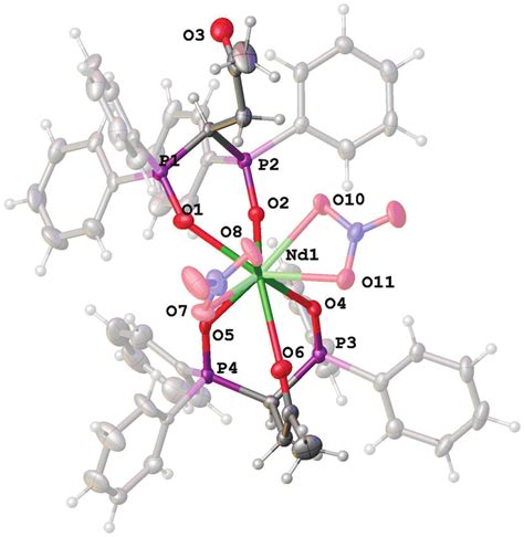 General View Of The Complex Cation Ndno 3 2 L 2 In The