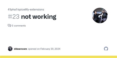 not working · issue 23 · 41pha1 spicetify extensions · github