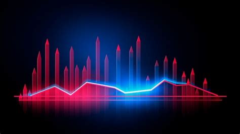Premium Photo Abstract Image Of Graphs Geometric Shapes Growth And