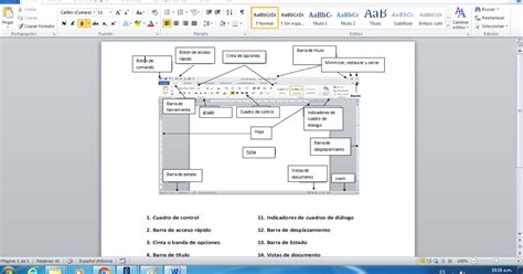 Desarrollo y características de documentos electrónicos Captura del proceso de word