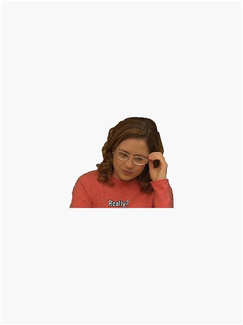 Glasses Pam Beesly Halpert The Office Sticker For Sale By P0pculture3 Redbubble