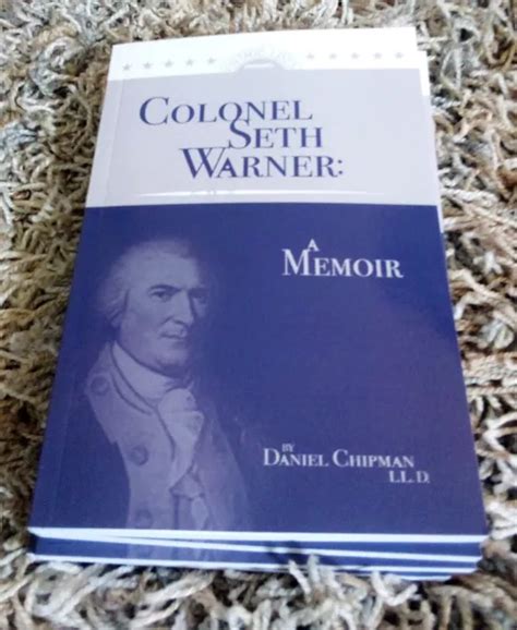 A Memoir Of Colonel Seth Warner Par Daniel Chipman Eur 6 79 Picclick Fr