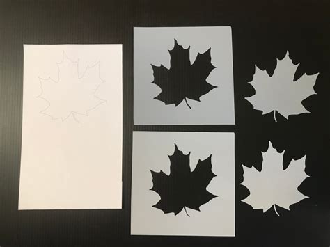 Maple Leaf Stencil