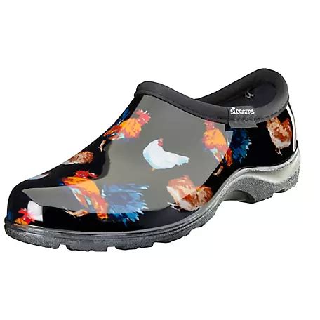 Sloggers Womens Chicken Print Mid Waterproof Rain And Garden Boots 8
