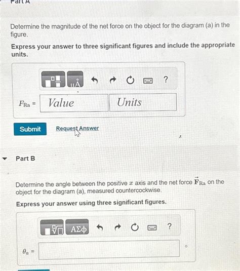 Solved The Two Forces F₁ And F2 Shown In Figure 1 Act On A