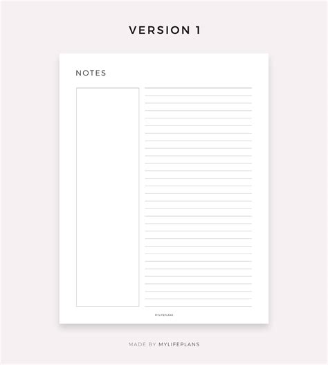 Digital Notes Page For Goodnotes Notability Noteshelf Xodo Ipad