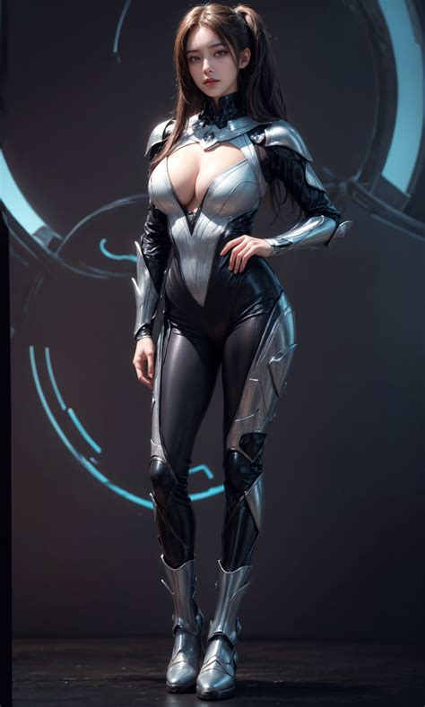 Rule 34 Ai Generated Armor Armored Boots Armored Female Bodysuit
