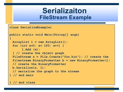 Serializationdeserialization