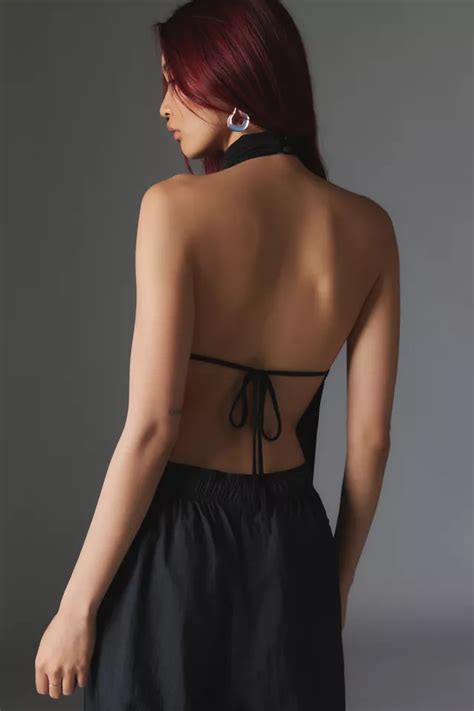 Silence Noise Dee Backless Cowl Neck Top Urban Outfitters