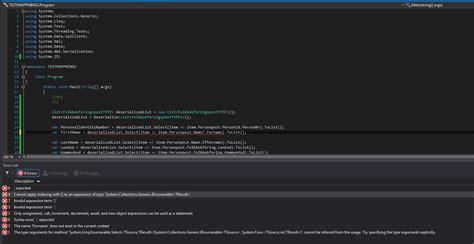 c why can t i use the operator stack overflow