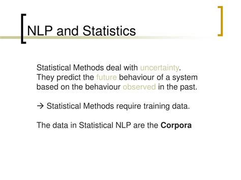 Ppt Statistical Natural Language Processing Powerpoint Presentation