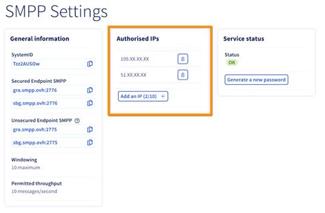 gestion d un compte sms smpp ovhcloud