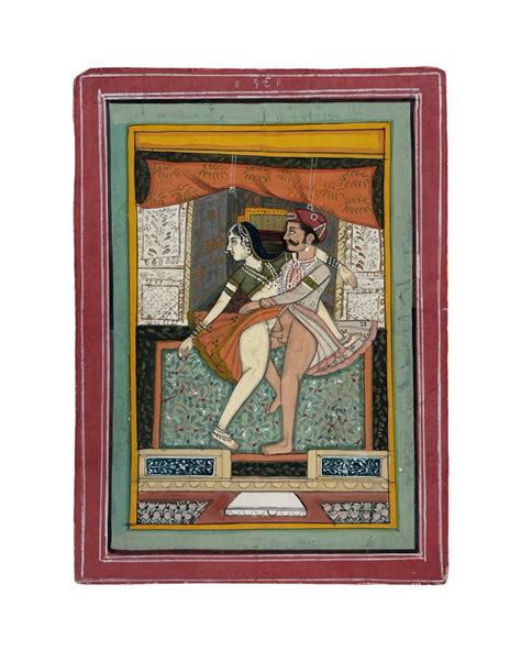 Buy 19th Century Indian Mughal Handmade Erotic Kama Sutra Miniature