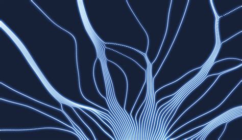 array with dynamic emitted particles 3d technology style abstract