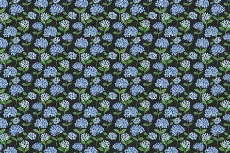 Hydrangea Pattern Wallpaper Happywall